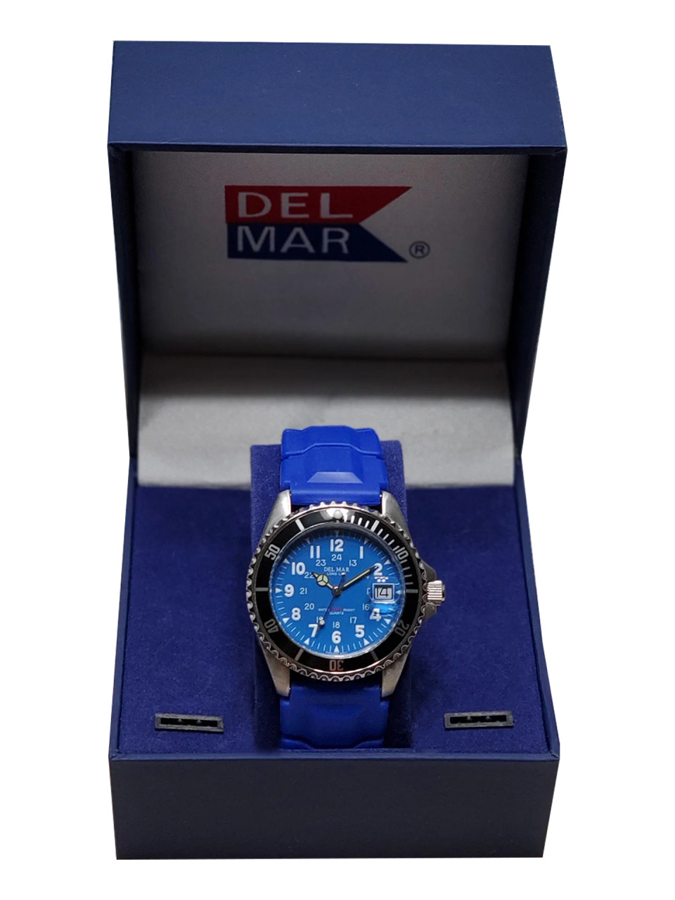 Del Mar Men's Sportstrap Blue Face, 200M Watch