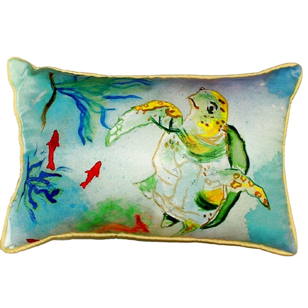 Betsy's Sea Turtle Large Pillow