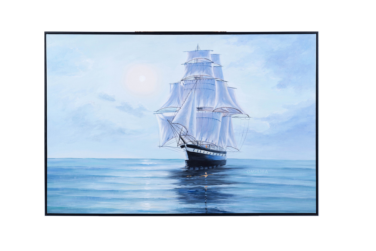 Nautical Canvas Print - Moonlight's Reflection
