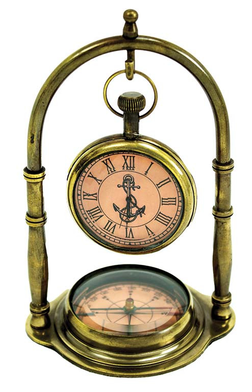 Desk Compass Clock - 3.5"