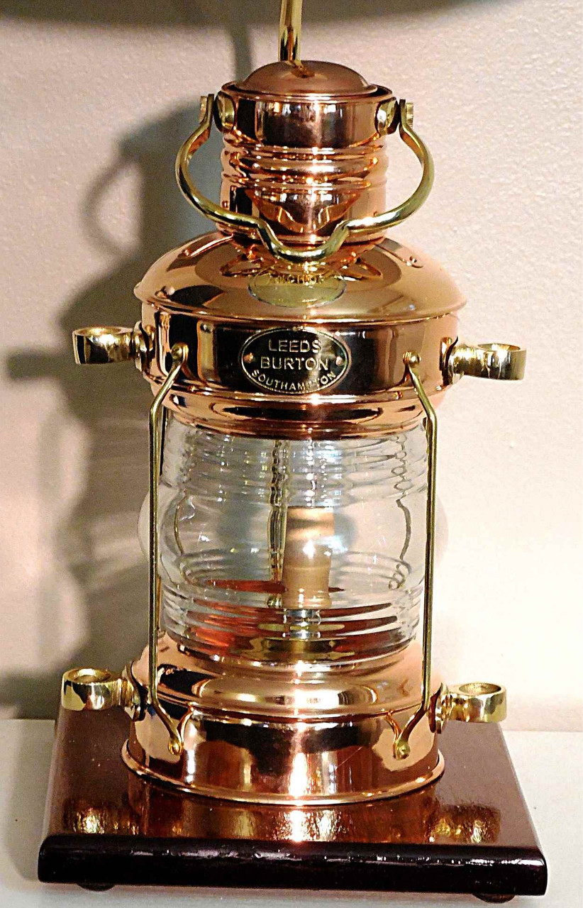 Solid Copper Anchor Lantern – Table Lamp