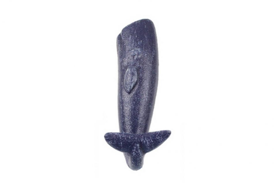 Whale Tail Hooks Rustic Dark Blue 6" - Cast Iron - Min of 8
