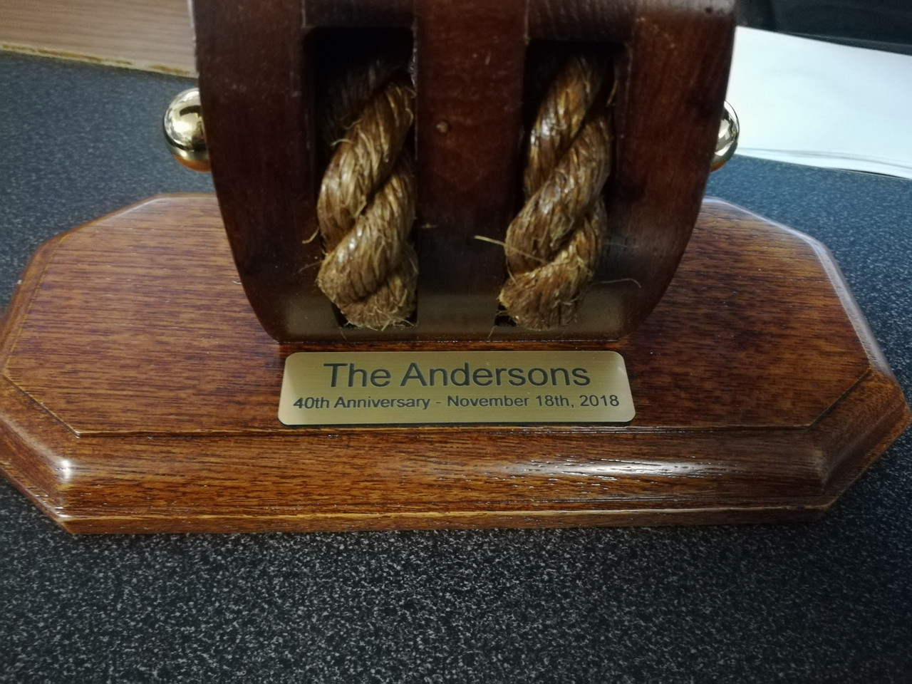 Brass Captain's Barometer w/Personalized Option - 2 sizes