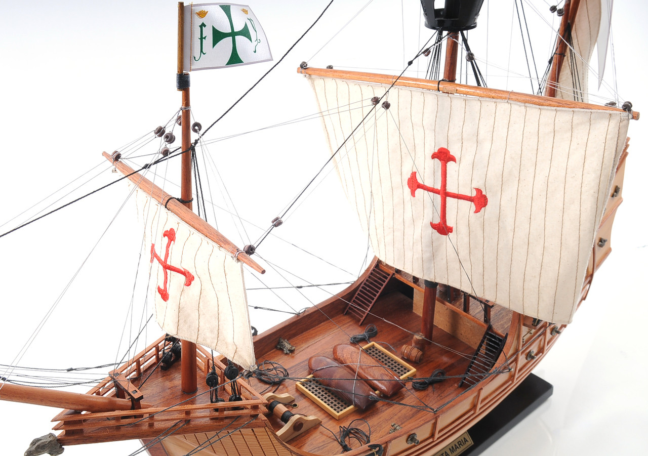 Santa Maria Model Ship - 26" - Optional Personalized Plaque