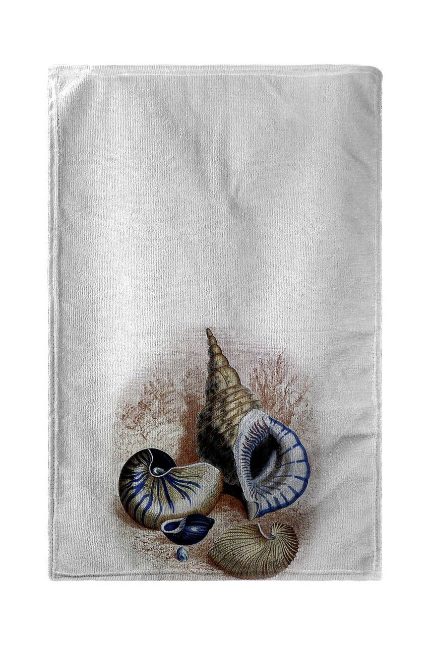 Antique Seashells Beach Towel