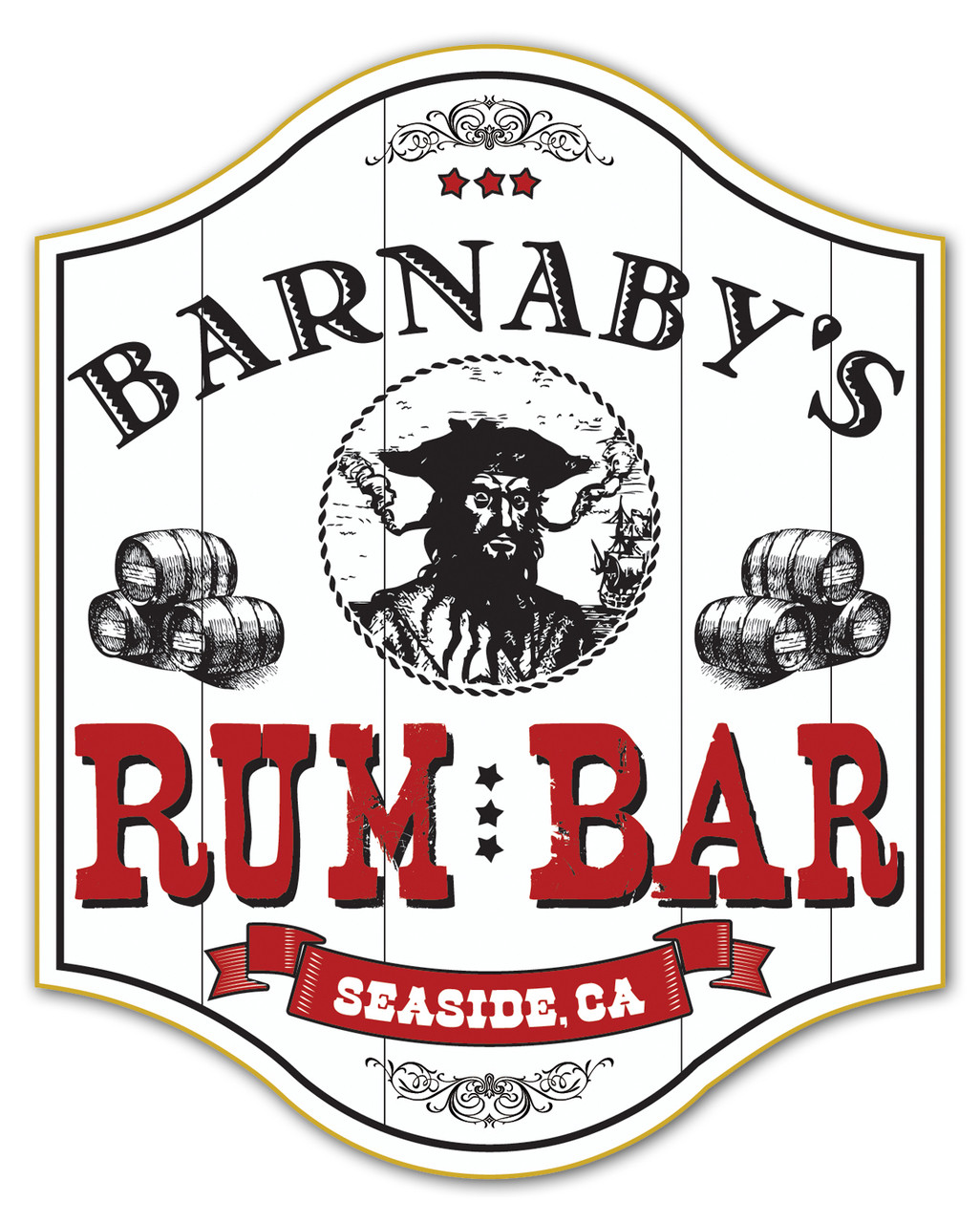 Pirate Rum Oak Barrel - Personalized