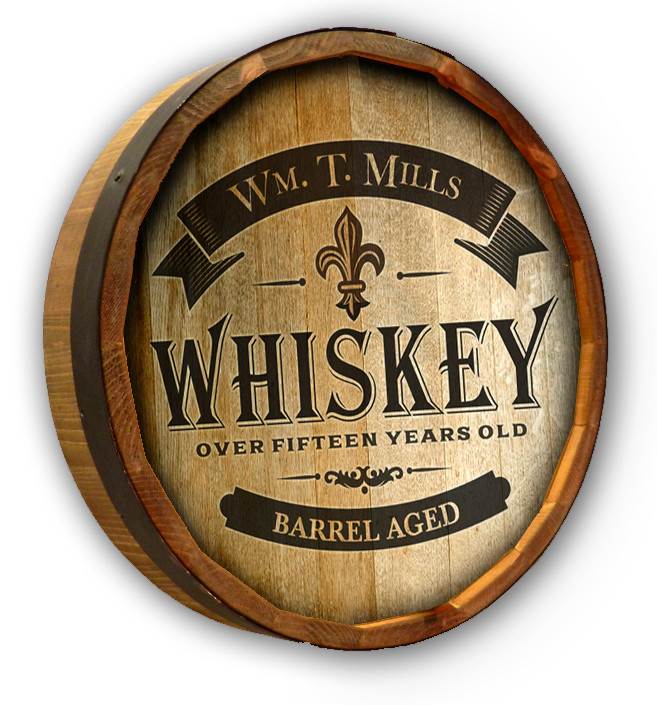 Classic Label Oak Barrel - Personalized