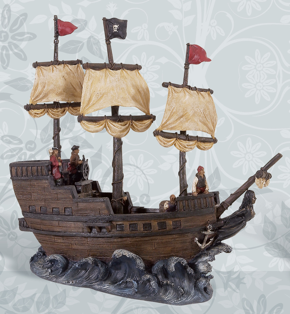 Large Pirate Ship Figurine Models