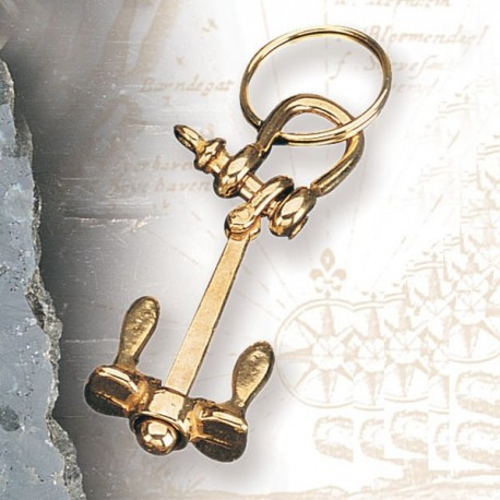 Brass Key Chain - Anchor Chain #2 - Everything Nautical, Inc.
