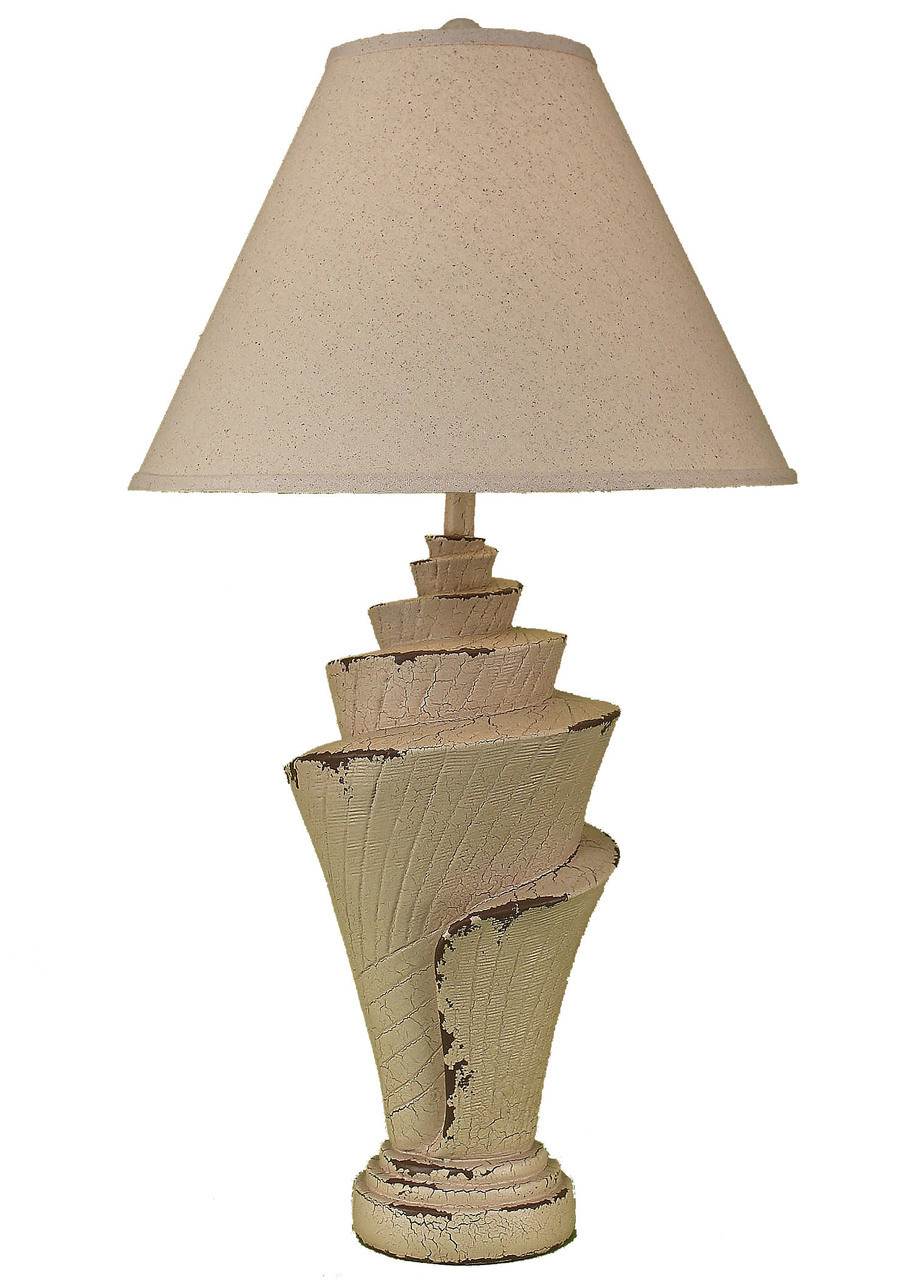 Oyster Shell Farmhouse Table Lamp