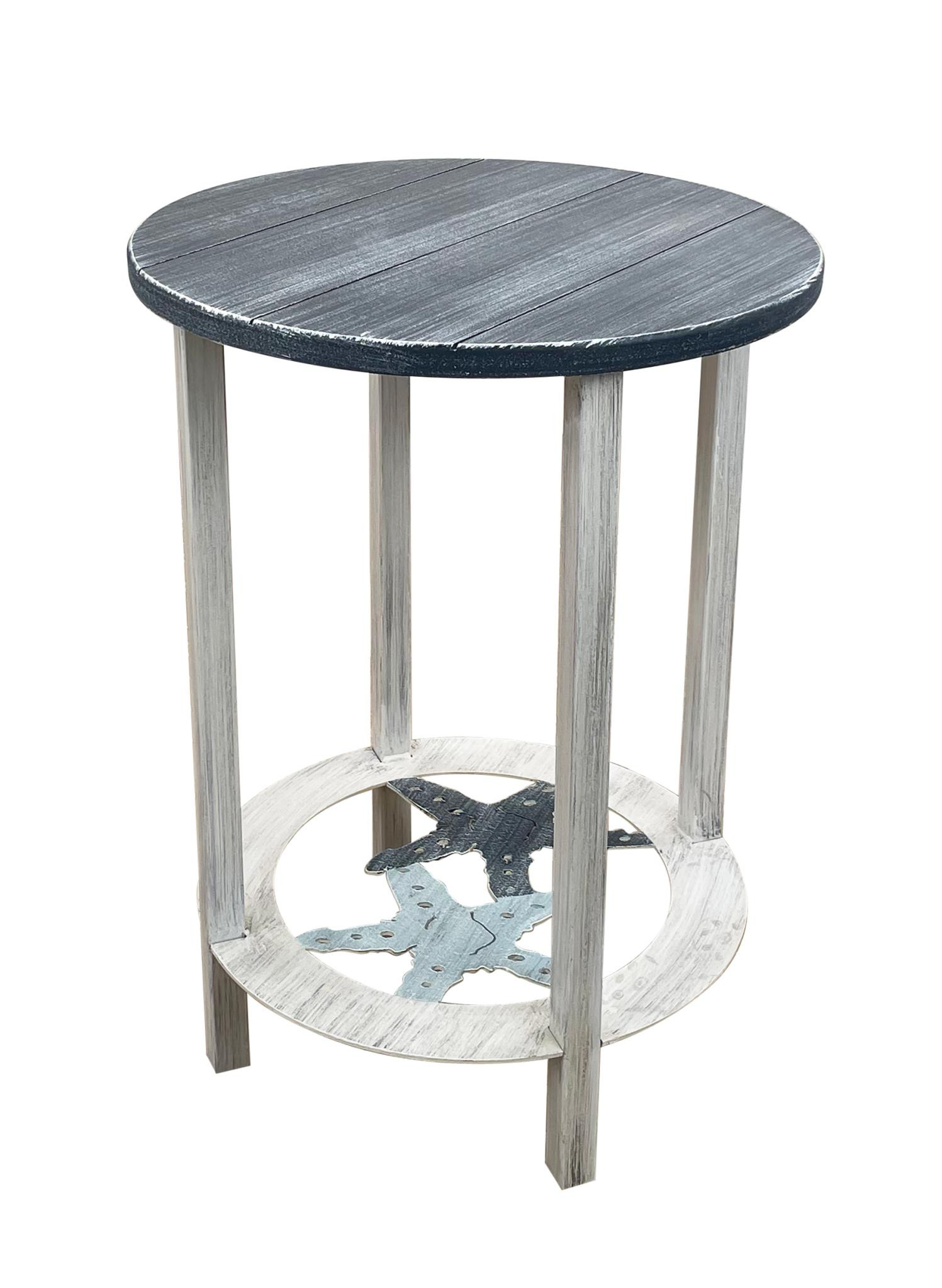 Crane Pair in Flight Nautical End Table