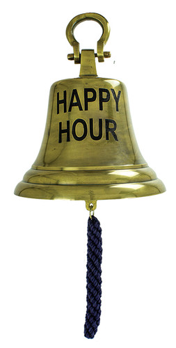 Happy Hour Bell - Bronze Finish - 14"