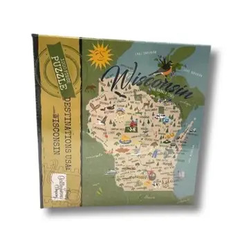 Wisconsin 1000 Piece Jigsaw Puzzle - 19.6"