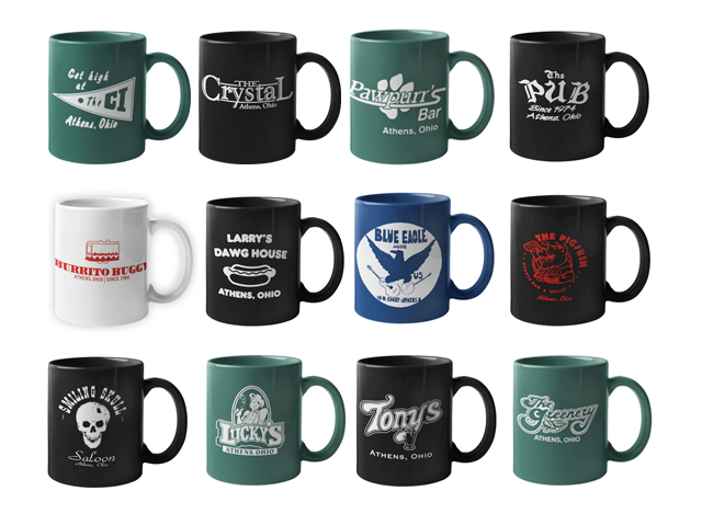 Athens, Ohio Bar Coffee Mugs - Mix & Match - Set of 4 | Ohio University