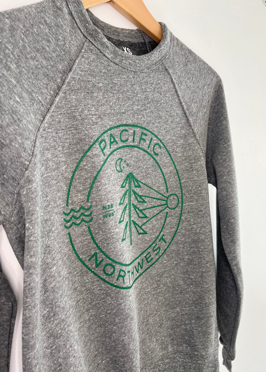 Evergreen PNW mens/unisex crewneck sweatshirt
