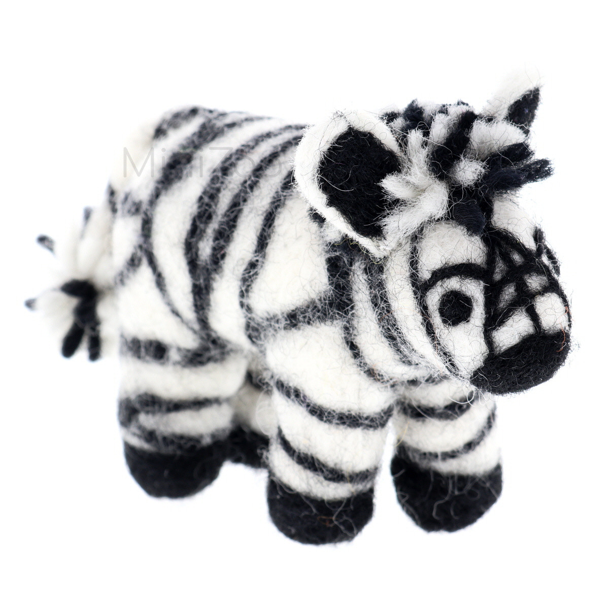 Tara Treasures Felt Safari Zebra Toy | MiniZoo Felt Wild Animals