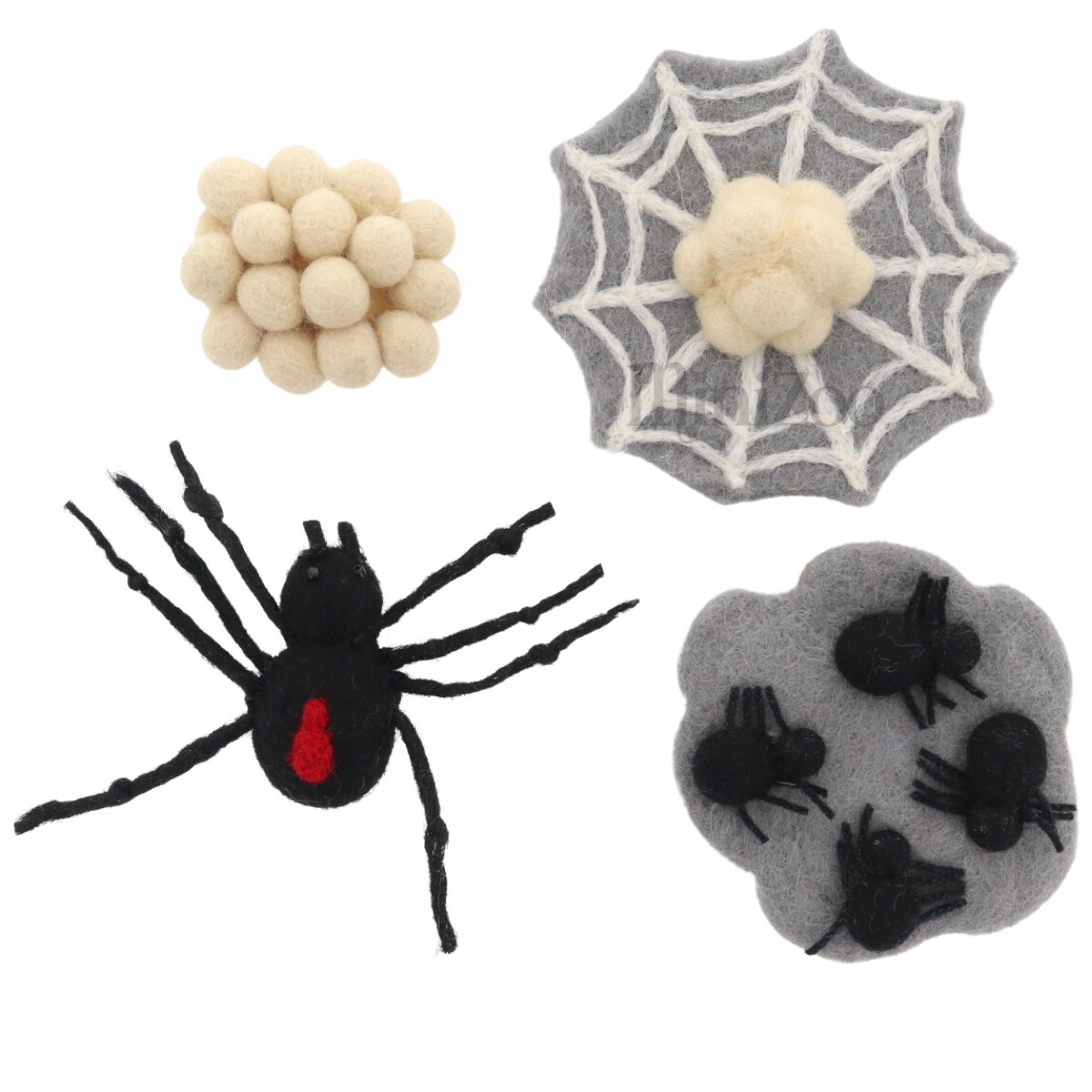 Tara Treasures Felt Lifecycle of Redback Spider | MiniZoo Felt Animals