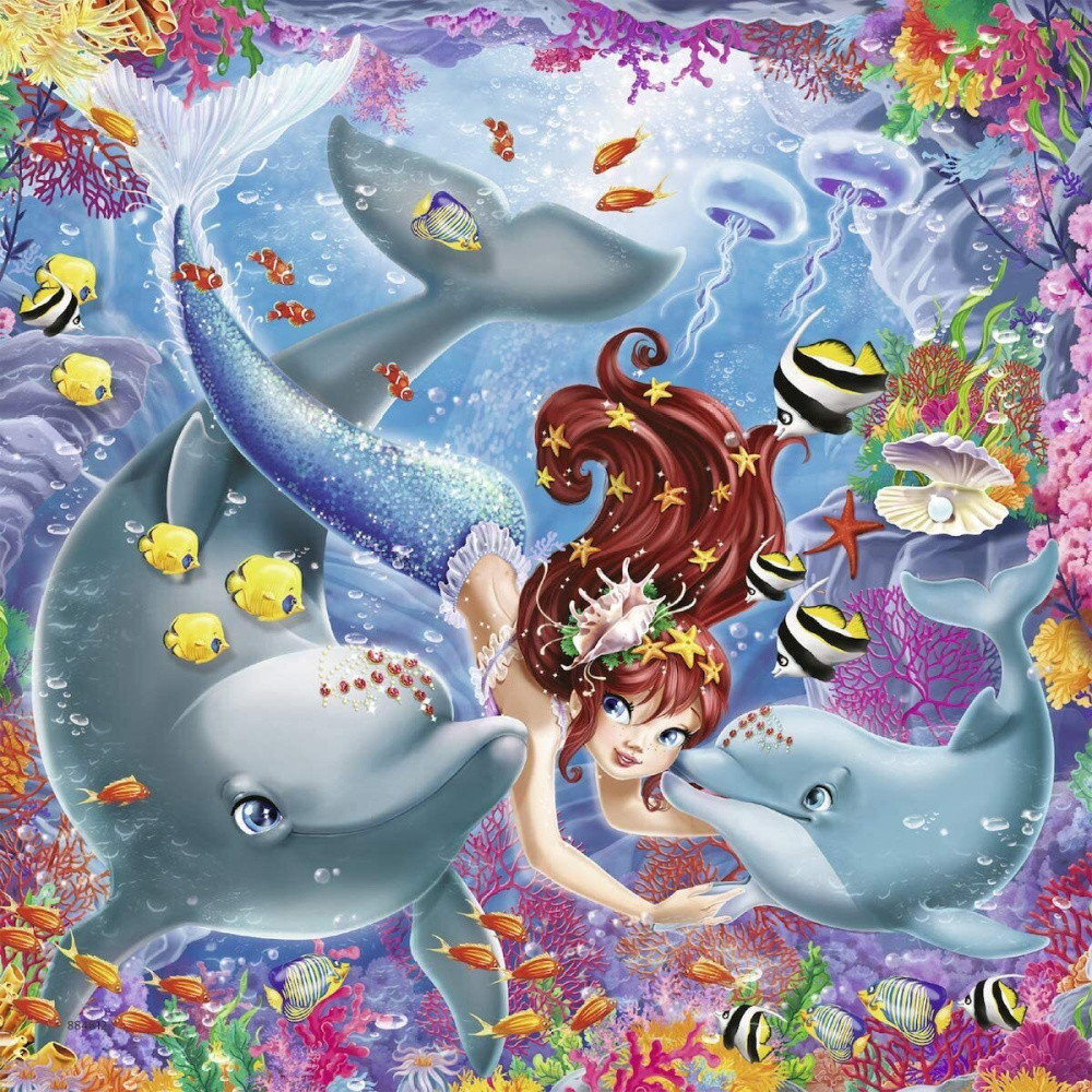 Ravensburger Charming Mermaids Puzzle | MiniZoo Mythical Creatures Puzzle