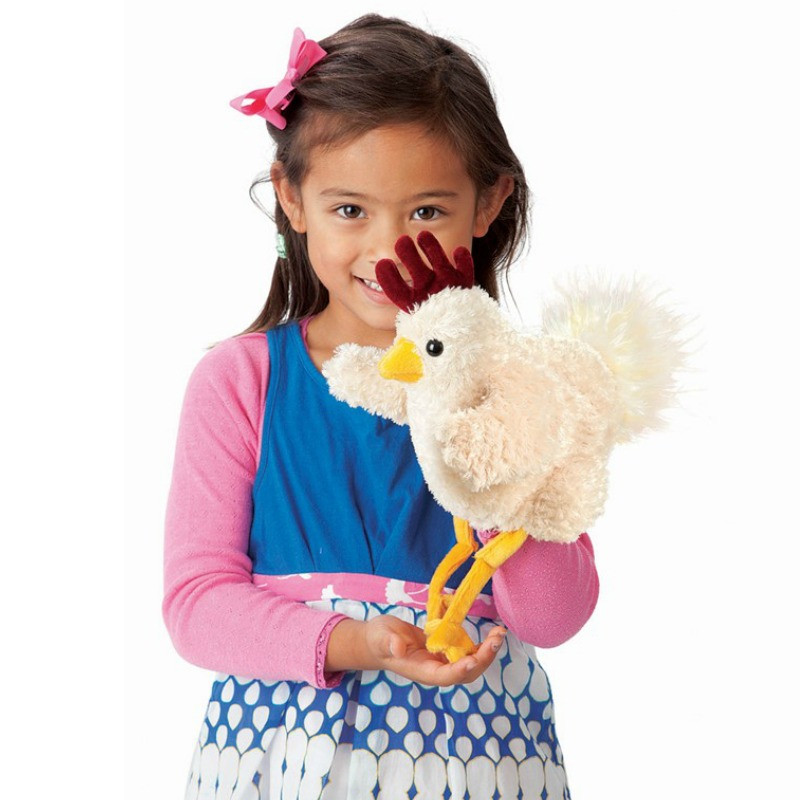 Folkmanis Funky Chicken Hand Puppet - MiniZoo