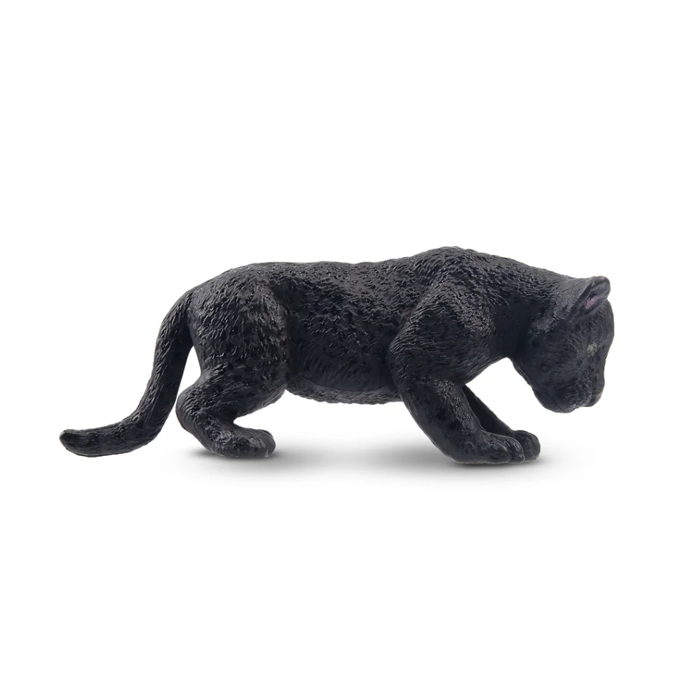 Toymany Black Leopard Cub | Realistic Big Cat Figurines
