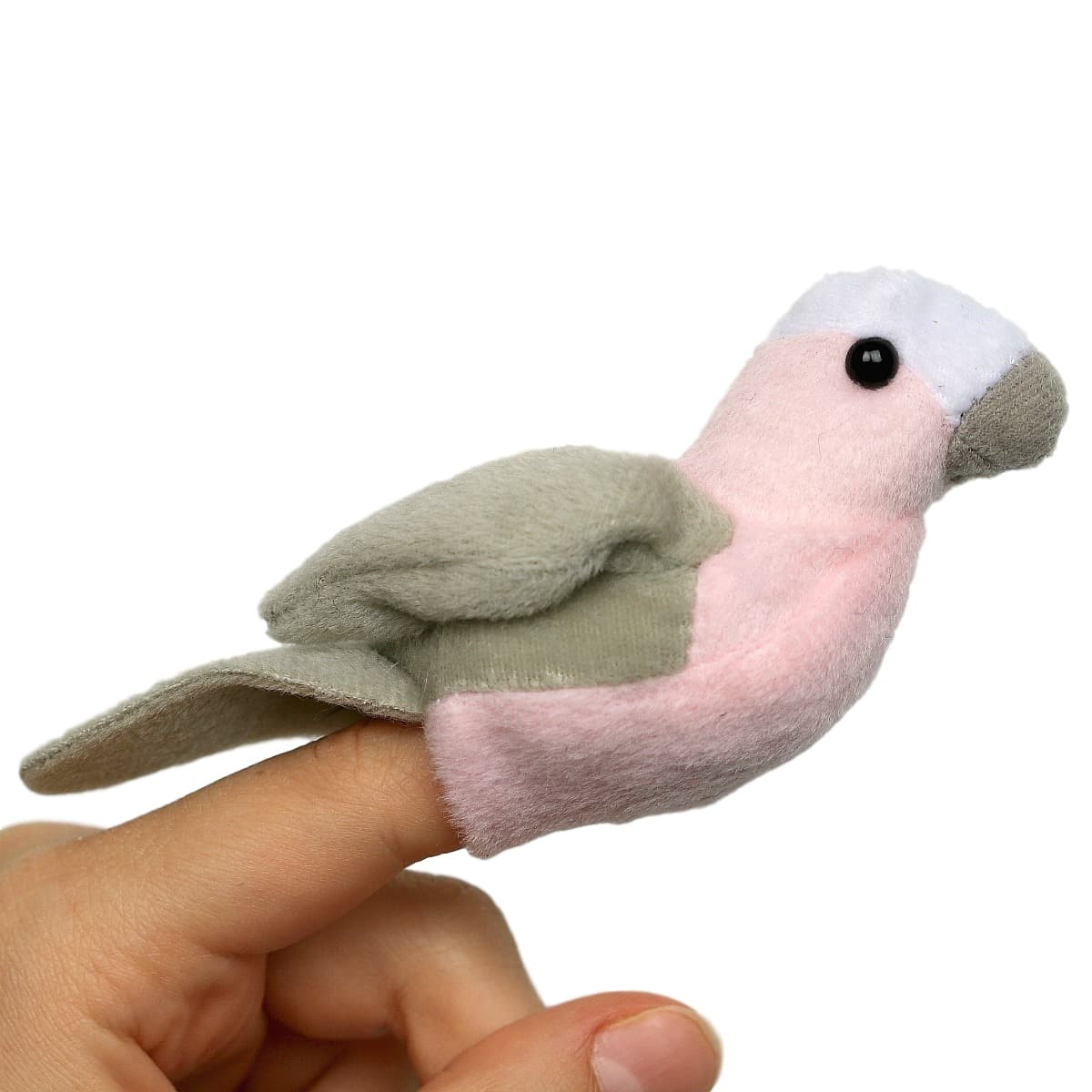 Science and Nature Galah Finger Puppet 75507 | MiniZoo Free Shipping