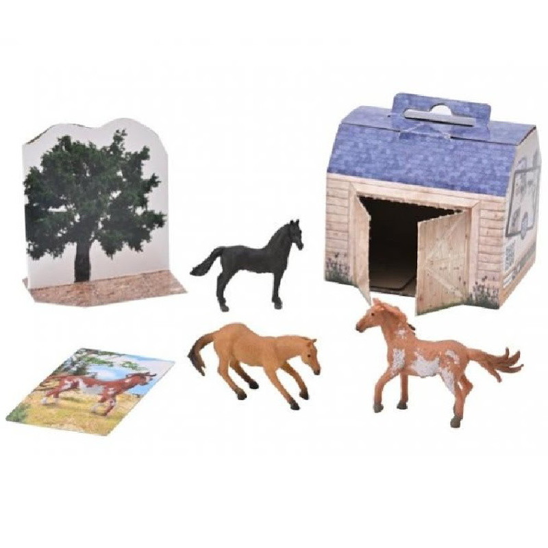 CollectA Mini Stable Set in Gift Box | MiniZoo AR Sets