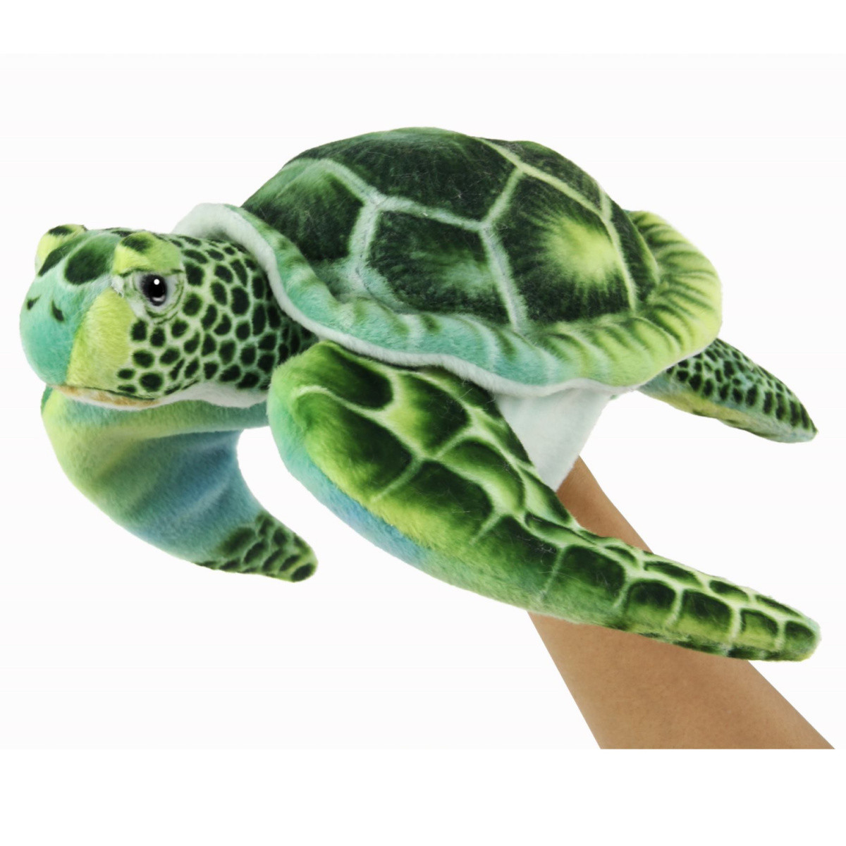 Hansa Green Turtle Puppet | MiniZoo Animal Puppets