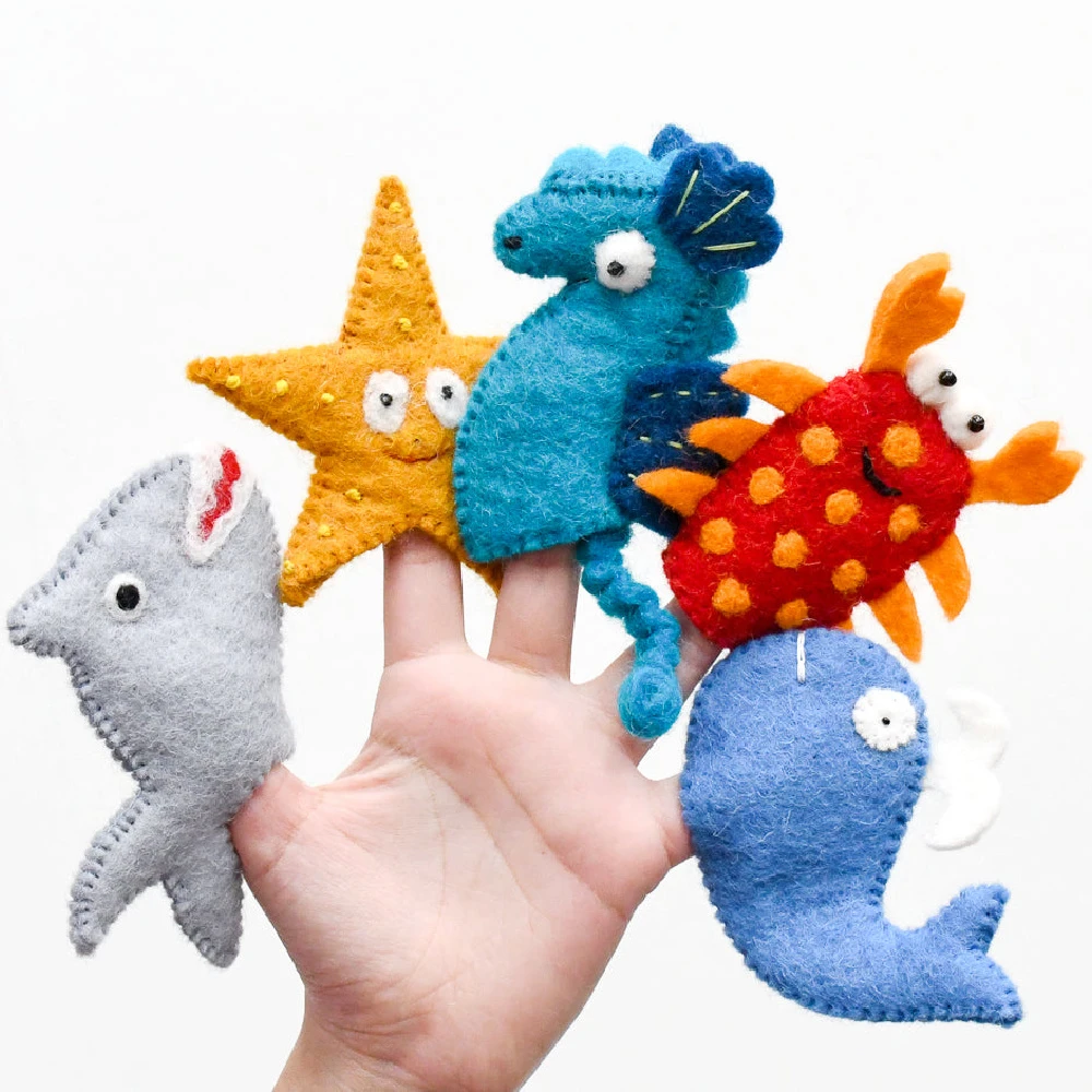 Tara Treasures Ocean and Sea Creatures A Finger Puppet Set | MiniZoo ...