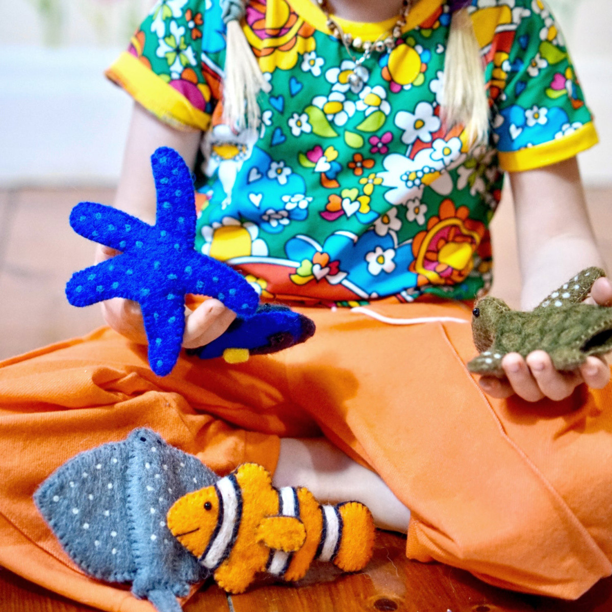 Tara Treasures Australian Coral Reef Under the Sea Finger Puppet Set ...