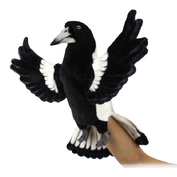 Hansa Magpie Puppet | MiniZoo Bird Puppets