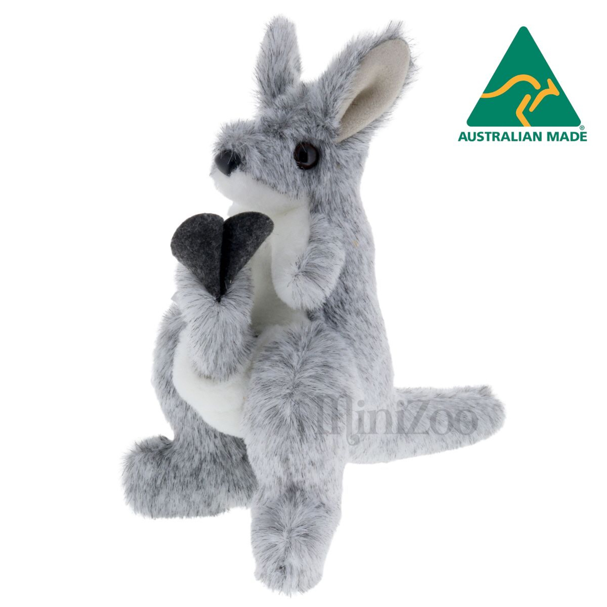 Jozzies Kate Kangaroo & Joey Grey | MiniZoo Australian Animal Plush