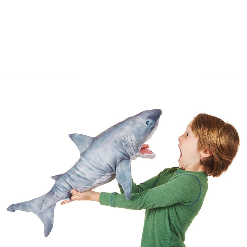 Folkmanis Great White Shark Puppet | MiniZoo Animal Puppets