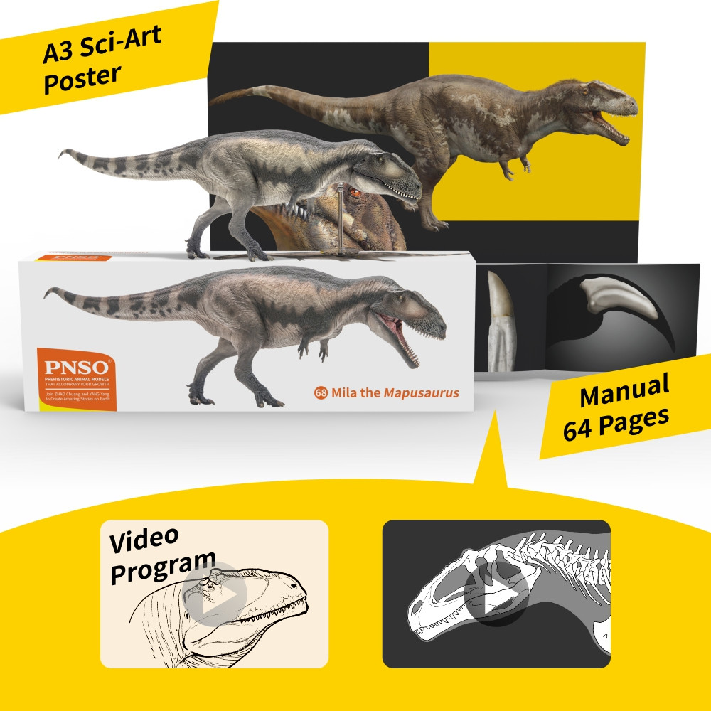 PNSO Mila the Mapusaurus | MiniZoo Dinosaur Models