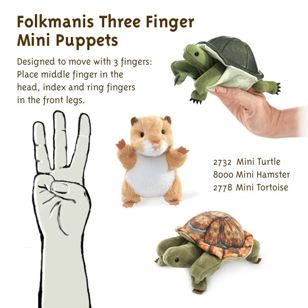 Folkmanis Mini Hamster Puppet | MiniZoo Puppets