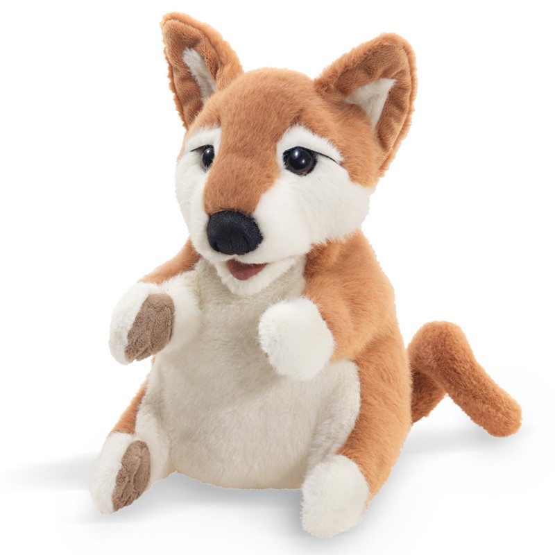 Folkmanis Shiba Inu Puppy Puppet | MiniZoo Puppets