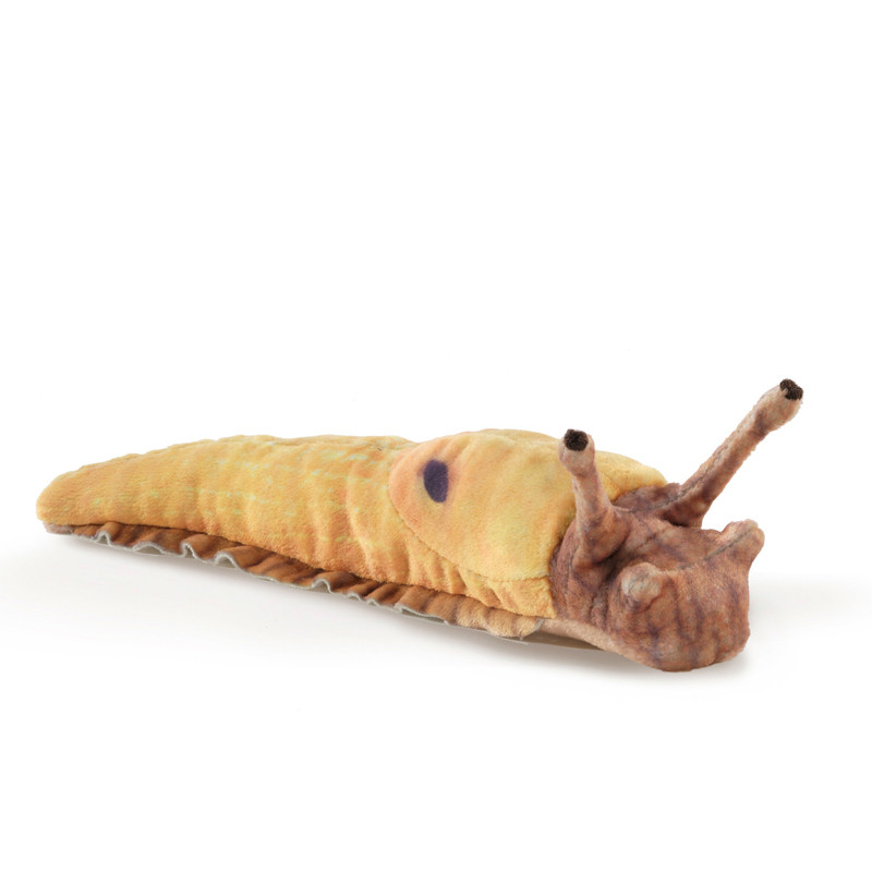 Folkmanis Mini Banana Snail Puppet | MiniZoo Finger Puppets