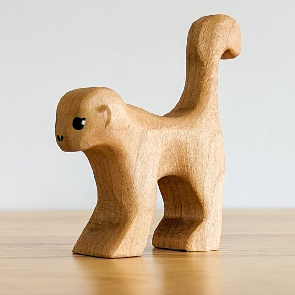 NOM Handcrafted Monkey | MiniZoo Wooden Animals
