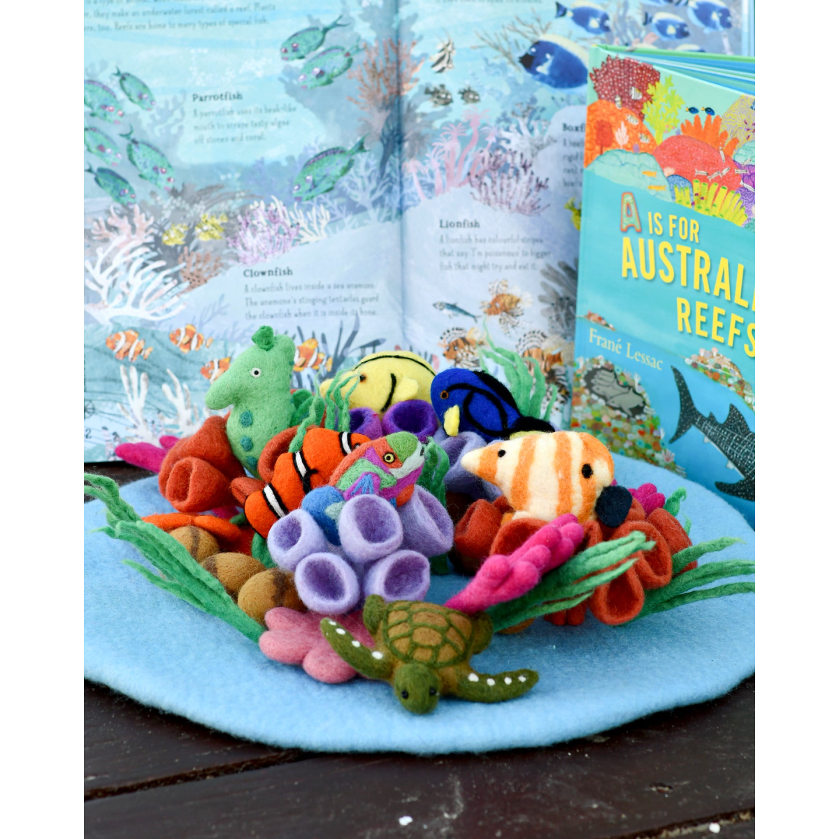 Tara Treasures Coral Reef Play Mat Playscape | MiniZoo Ocean Play