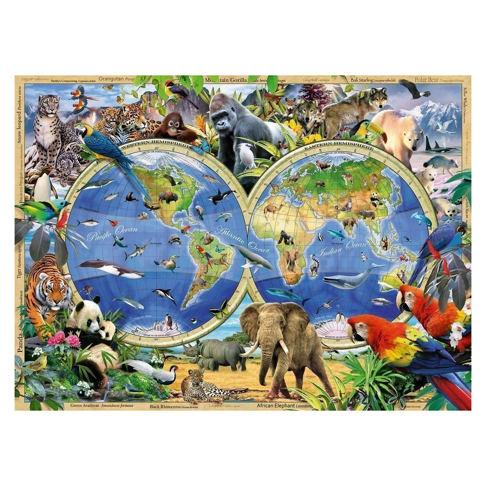 Ravensburger World of Wildlife Puzzle 300pc | MiniZoo Animal Puzzles