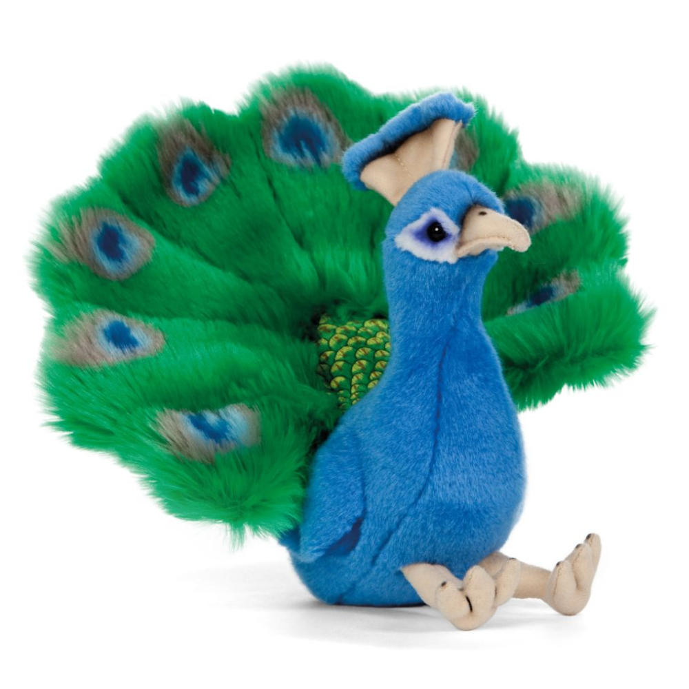Living Nature Eco-Friendly Plush Peacock | Soft Toys Australia