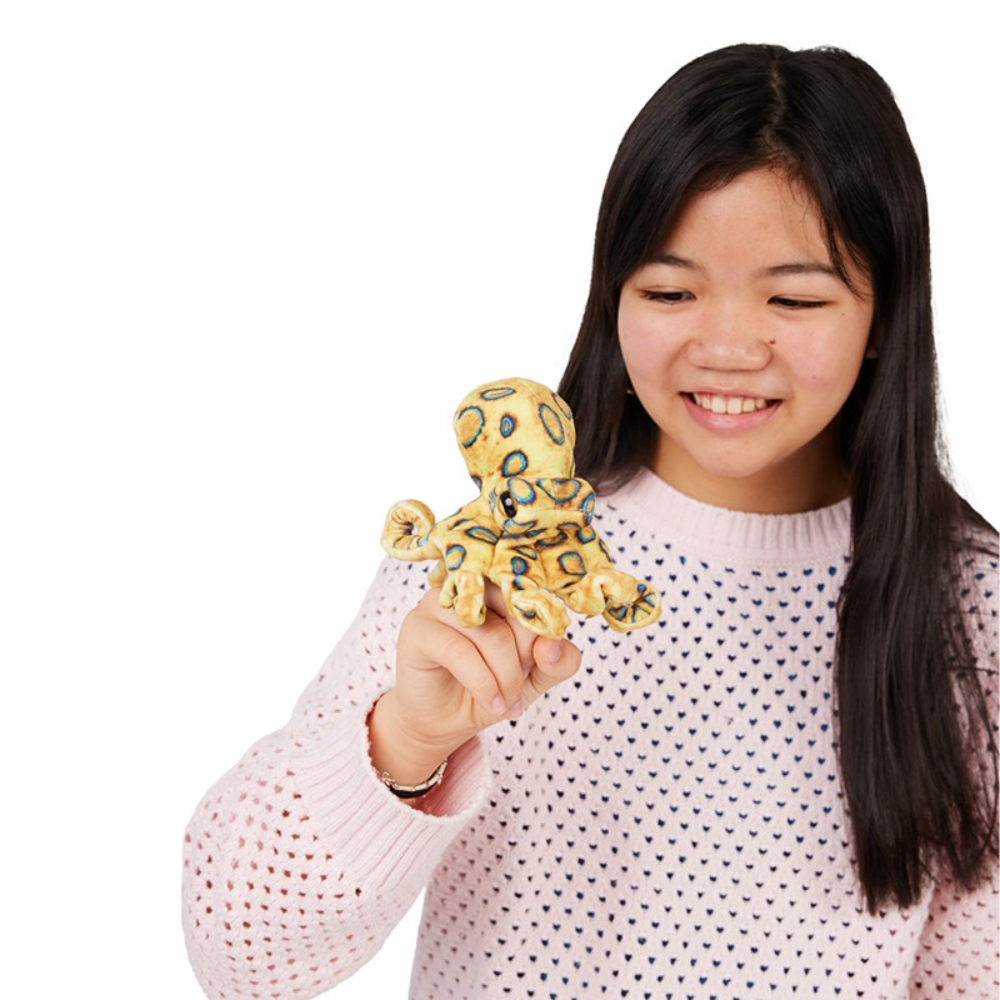 Folkmanis Blue Ringed Octopus Finger Puppet | Folkmanis Finger Puppets ...
