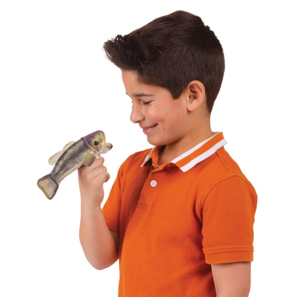 Folkmanis Largemouth Bass Finger Puppet | Folkmanis Finger Puppets ...