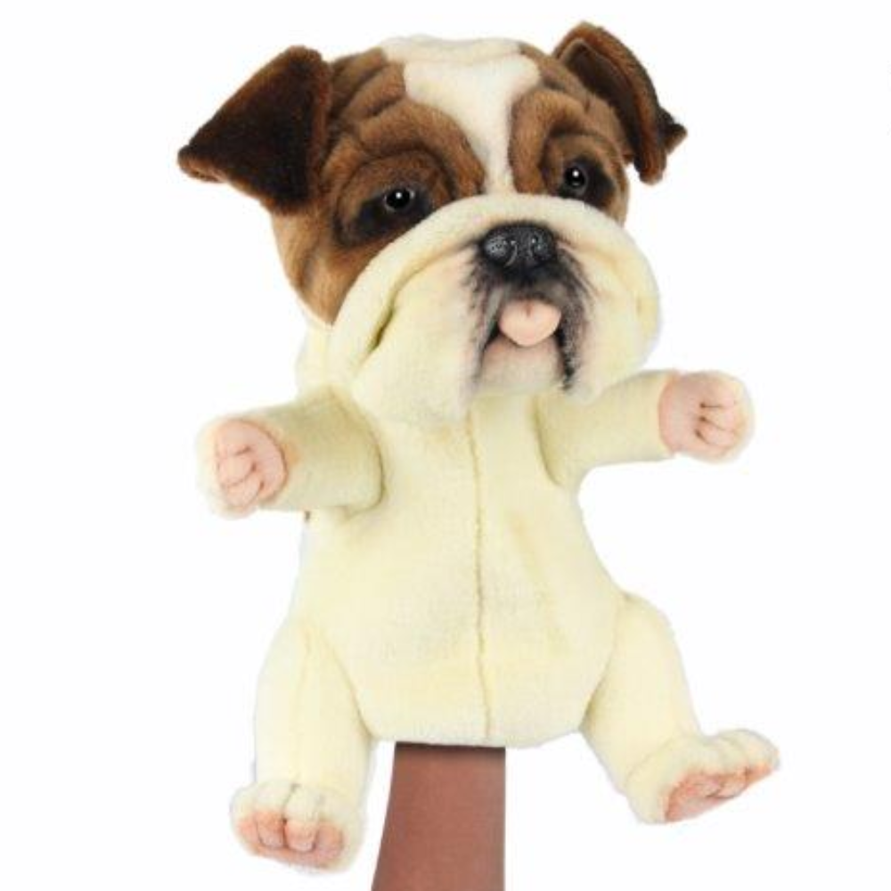 Hansa British Bulldog Puppet | Realistic Dog Hand Puppets