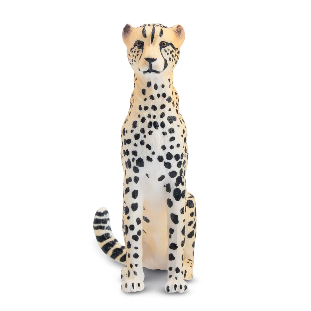 Toymany Cheetah Female Sitting | Realistic Cheetah Figurines
