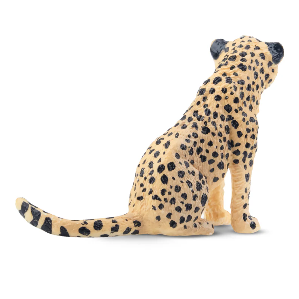 Toymany Cheetah Cub Sitting | Realistic Cheetah Figurines