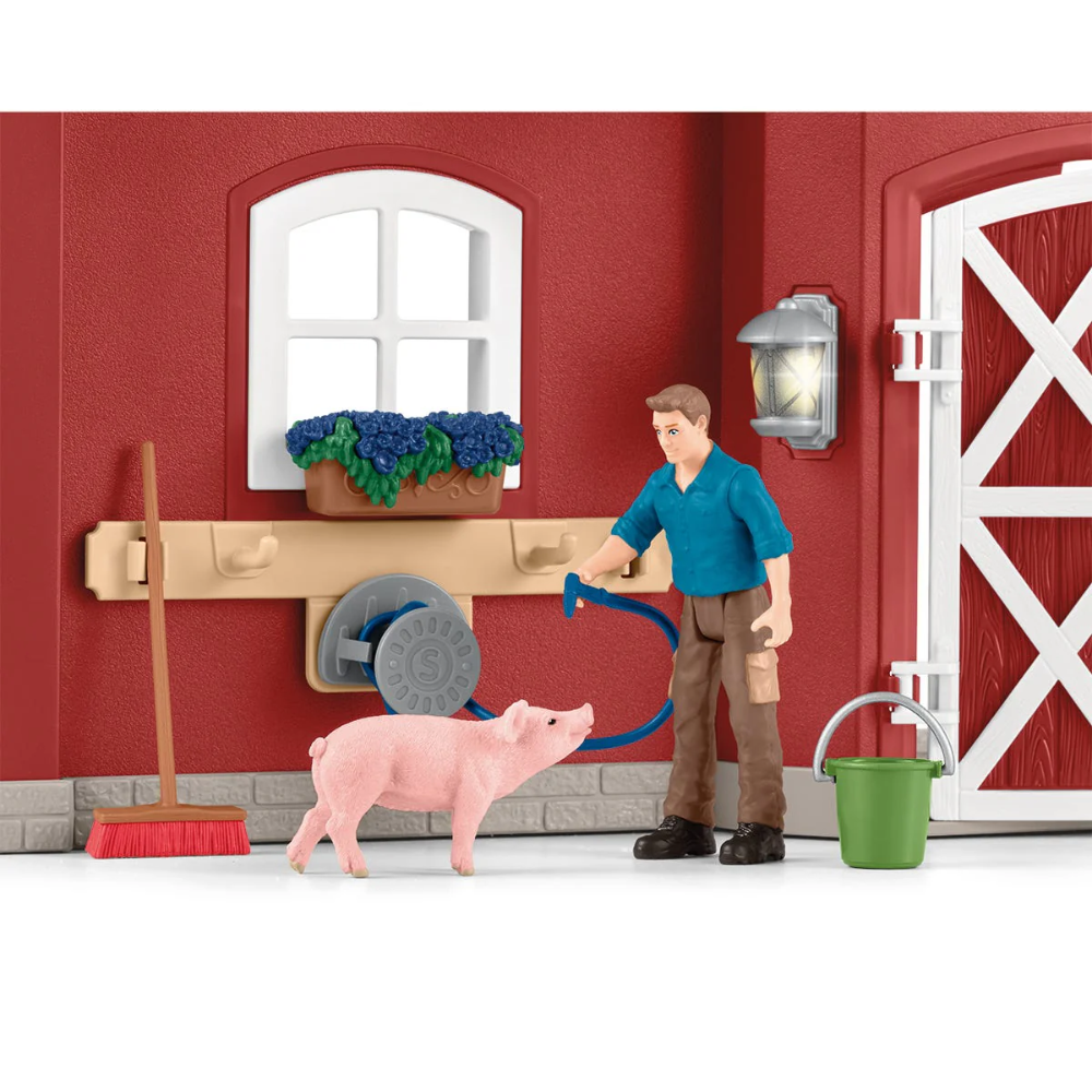Schleich Red Barn with Animals and Accessories | Schleich Farm Playsets