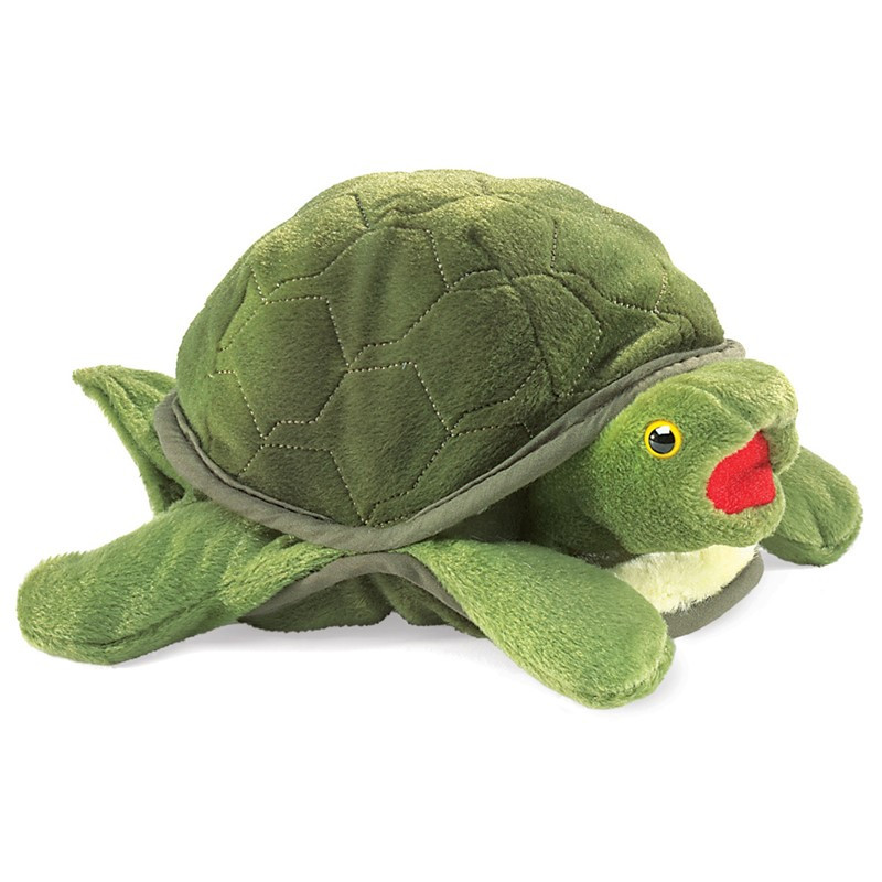 Folkmanis Turtle Baby Puppet - MiniZoo