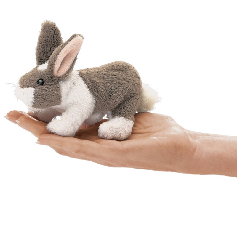 Folkmanis Bunny Rabbit Finger Puppet - MiniZoo
