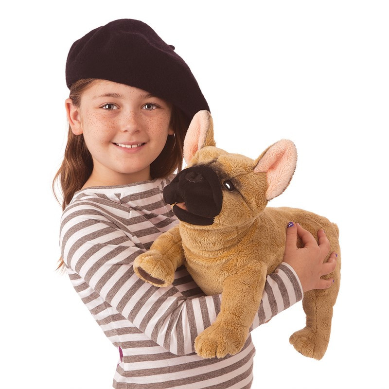 Folkmanis French Bulldog Puppet - MiniZoo