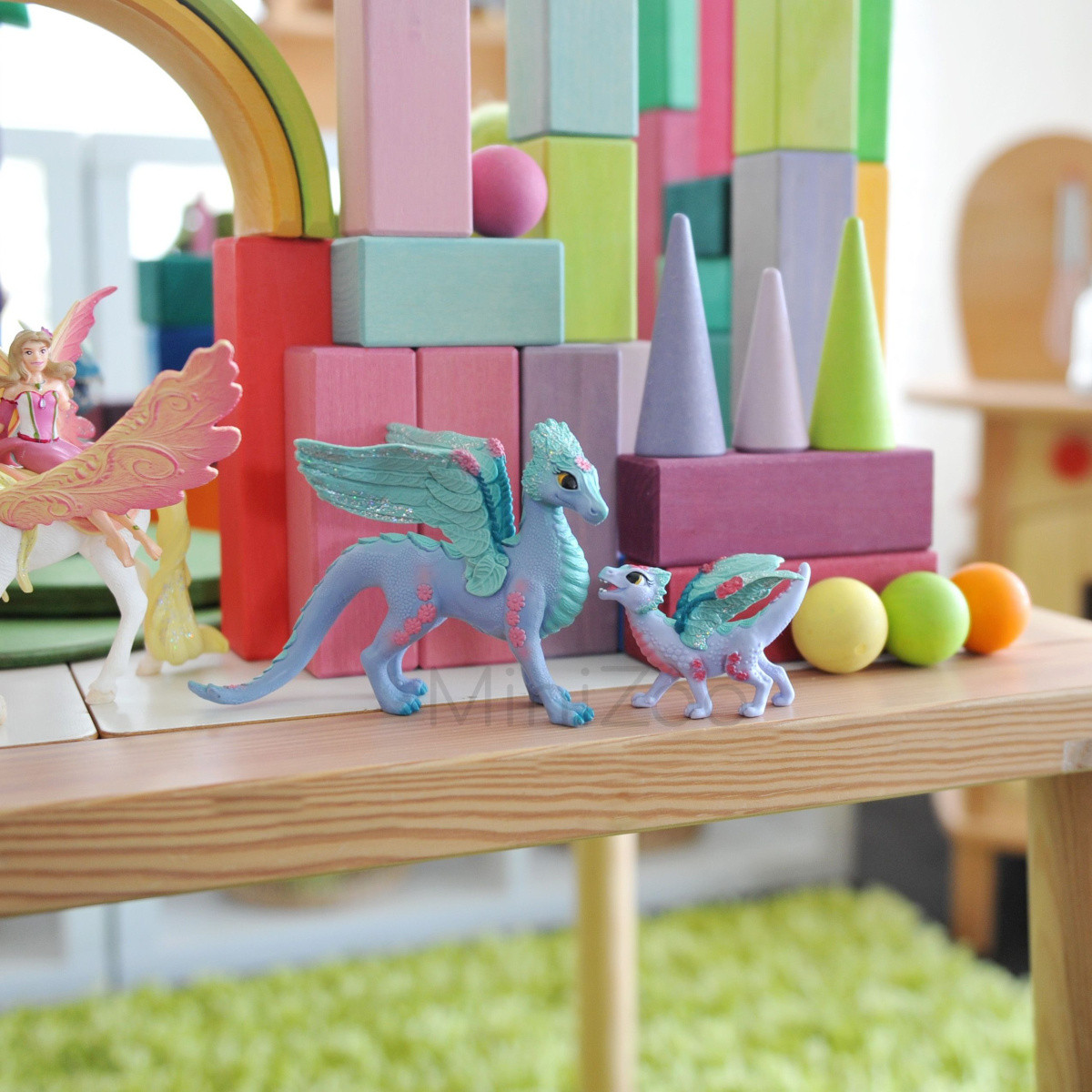 Schleich Blossom Dragon With Child 70592